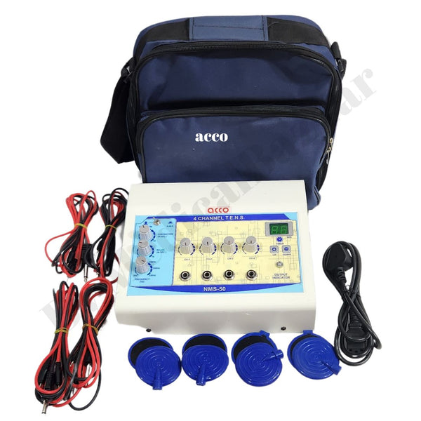 Buy acco 4ch Tens Machine with Microstim & NMS Online - MedicalBazzar