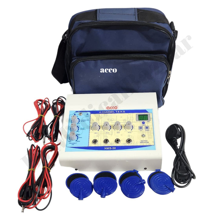 Buy acco 4ch Tens Machine with Microstim & NMS Online - MedicalBazzar